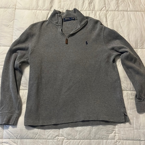 Ralph Lauren | Sweaters | Gray Ralph Lauren Quarter Zip Pullover Size ...